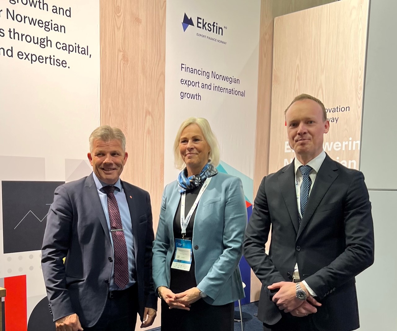 Fiskeri- og havminister Skjæran gjestet Eksfin-stand på Nor-Shipping ...